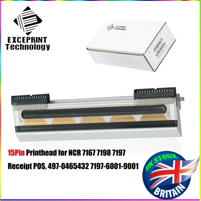 15PIN PRINTHEAD FOR NCR 7167 7198 7197 Receipt POS, 497-0465432 UK ...