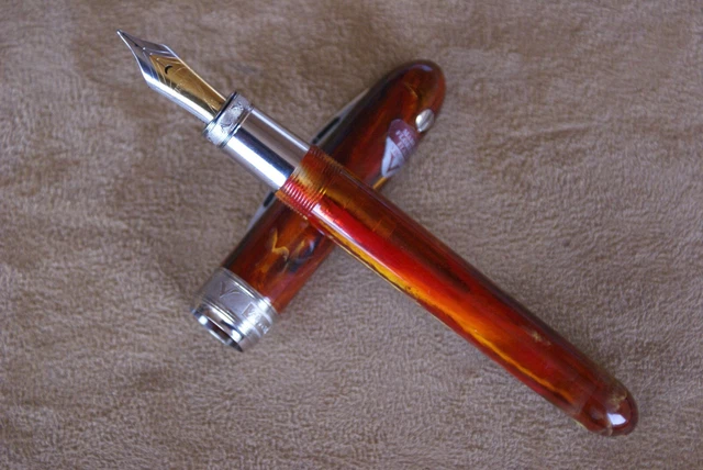 MAGNIFIQUE GRAND STYLO plume VISCONTI VAN GOGH ambre EUR 136,00 ...