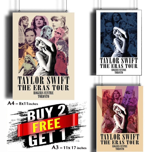 TAYLOR SWIFT ERAS Tour Poster TORONTO INDIANAPOLIS NEW ORLEANS L.A ...