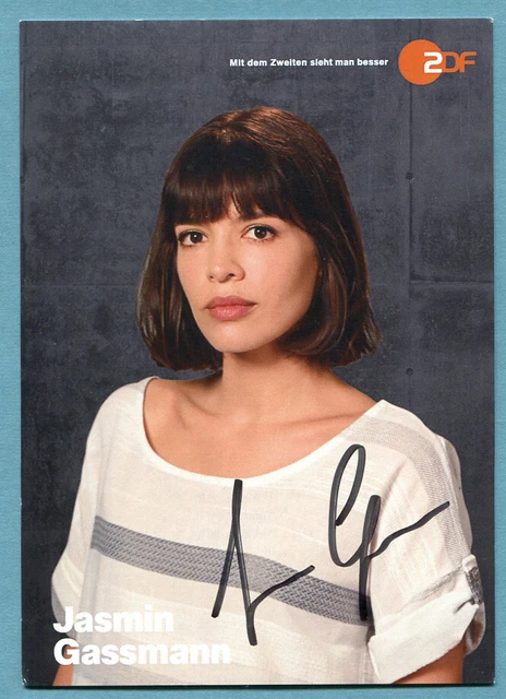 JASMIN GASSMANN - SOKO Stuttgart - Autogrammkarte - original signiert ...