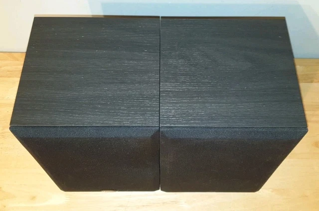 GALE MINI MONITOR Bookshelf Speakers In Black Tested Working £29.99 ...