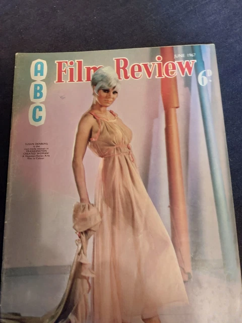 ABC FILM REVIEW Magazine JUNE 1967 Christopher Lee David Janssen Susan ...