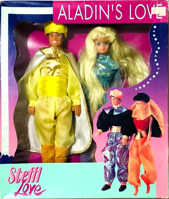 VINTAGE SIMBA STEFFI Love Aladdin's Love Yasmine Dolls Set New In Box ...