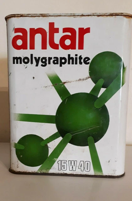 BIDON ANTAR VIDE HUILE MOLYGRAPHITE15W40 pompe essence oil esso shell ...