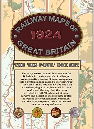 OLD HOUSE RAILWAY Maps Of Great Britain 1924, The Big Four Box Set. £3. ...