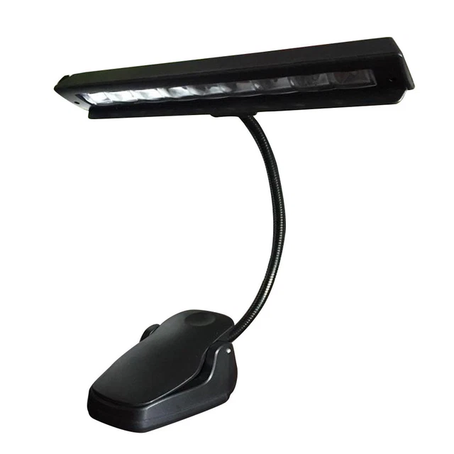 9 LEDS USB Music Lamp Flexible Clip Booklight Eye Piano Lighting £21.68 ...