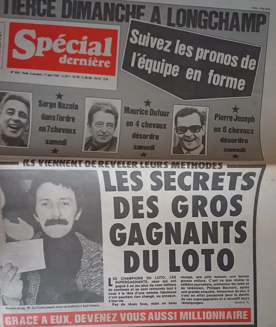 JOURNAL SPÉCIAL DERNIÈRE Dalida Thierry Le Luron EUR 7,00 - PicClick FR