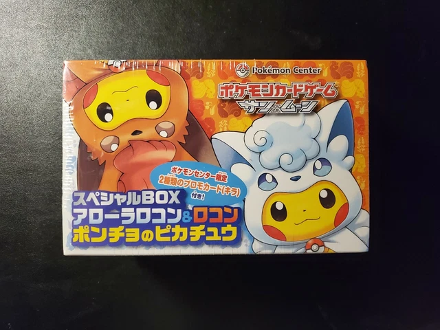 POKEMON PONCHU PIKACHU Vulpix & Alolan Vulpix - Japanese Sealed Special ...