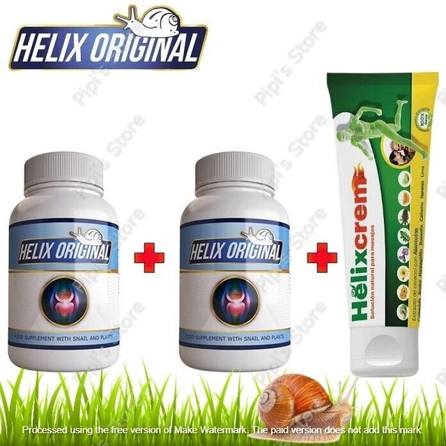 2 PACK HELIX ORIGINAL x 30 caps Joint Support + 1 Pack HELIX CREAM with ...