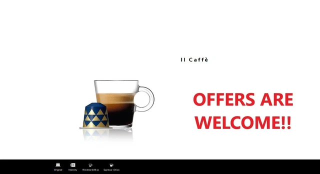 NESPRESSO LIMITED EDITION: 200 X Italia Il Caffè Coffee Pods ...