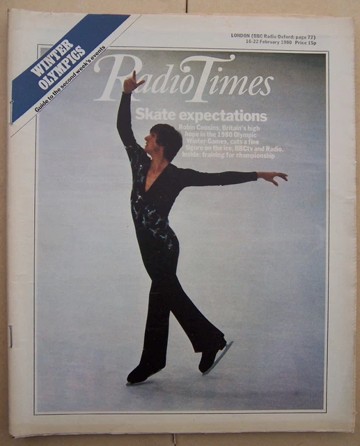 RADIO TIMES/1980/WINTER OLYMPICS/ROBIN Cousins/Hanni Wenzel/Rodnina and ...
