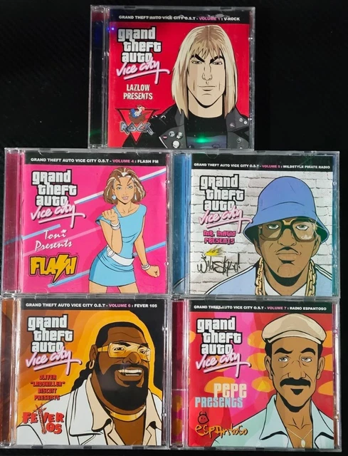 GTA GRAND THEFT Auto Soundtrack Vice City , Volume 1,4,5,6,7 CD Album ...
