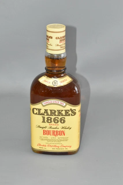 VINTAGE CLARKE‘S 1866 Straight Bourbon Whiskey 0,7 L 40% Fach D3 EUR 59 ...