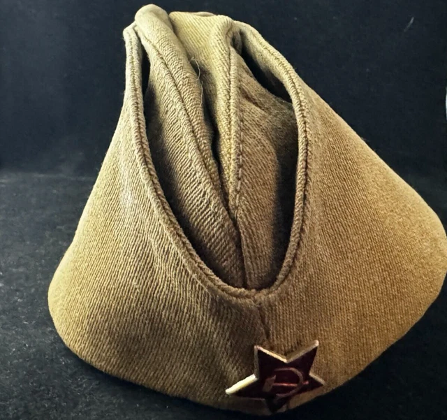 SOVIET MILITARY SOLDIER Pilotka Army Cap USSR Original Hats Vintage ...