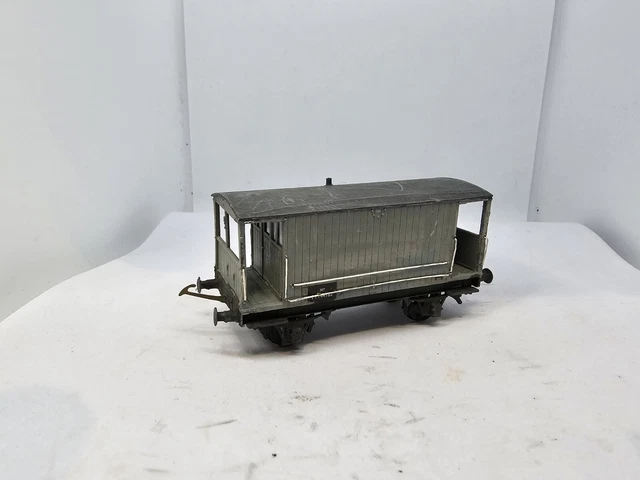 KIT BUILT PARKSIDE Oo Scale Mr/Lms Brake Van Br Grey Livery Metal ...