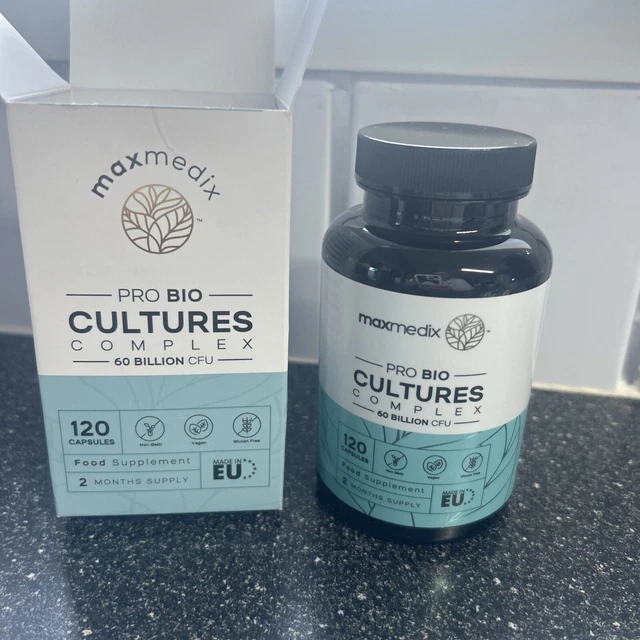 MAXMEDIX PROBIO CULTURES Complex - 120 Capsules £20.00 - PicClick UK