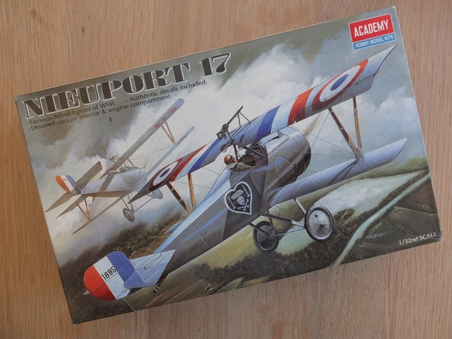 ACADEMY 2190 - Wwi French Nieuport 17 - Rare 1/32 Scale Model Kit £29.99 - PicClick UK