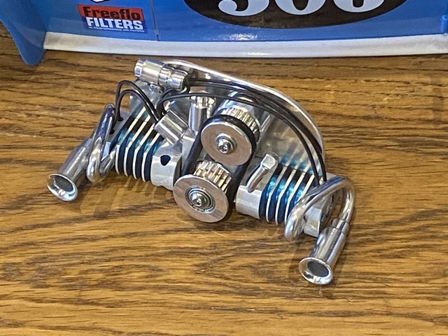 TAMIYA RC ALLOY Engine Replica Side Pipe Vintage Sand Scorcher Rough ...