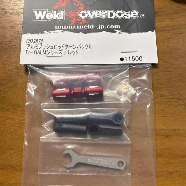 OVERDOSE ALUMINUM PUSH Rod Turnbuckle Red New £161.51 - PicClick UK