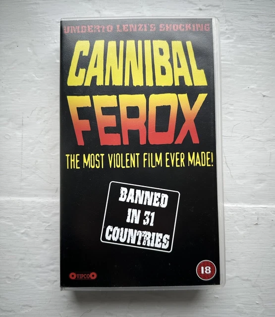 CANNIBAL FEROX VHS PAL VIPCO Previously Banned Video £19.99 - PicClick UK