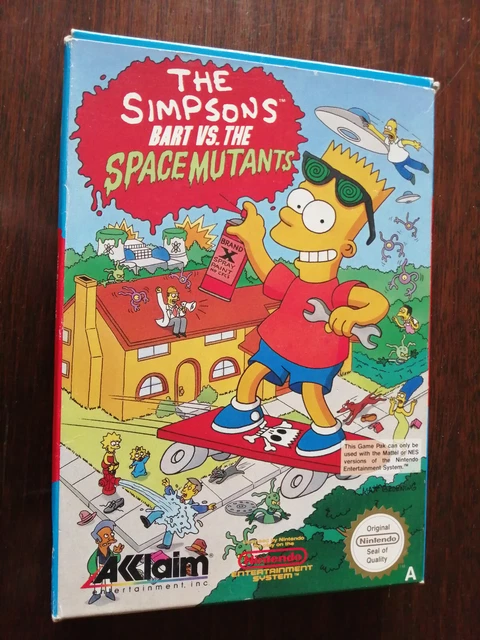 THE SIMPSONS BART vs The Space Mutants for the Nintendo NES system - complete £29.50 - PicClick UK