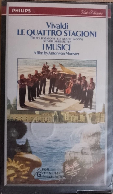 VIVALDI LE QUATTRO Stagioni (The Four Seasons) VHS Anton van Munster ex ...