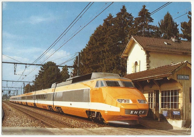 TGV TRAIN, VINTAGE Postcard, View from Geneva Cornavin Station £4.81 - PicClick UK