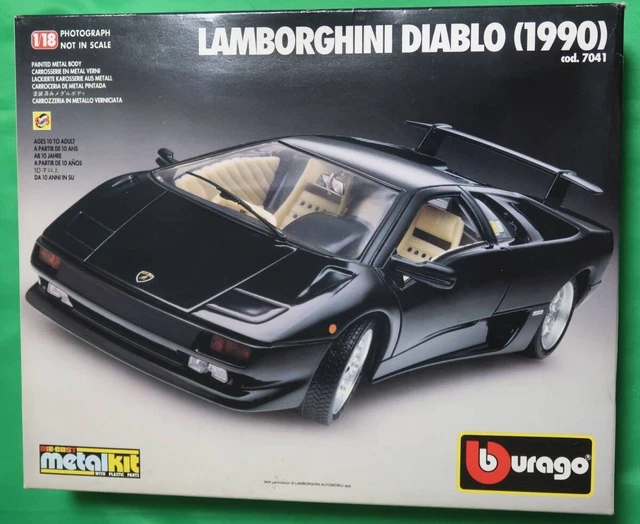 BBURAGO 1/18 LAMBORGHINI Diablo 1990 Diecast Metal Kit 7041 EUR 310,05 ...