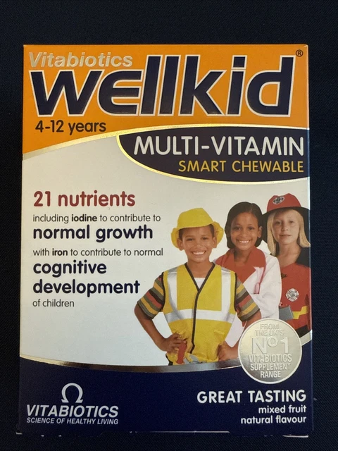 VITABIOTICS WELLKID MULTI-VITAMIN Smart Chewable 30 Tablet £6.88 ...