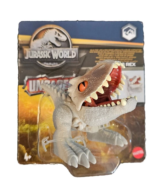 JURASSIC WORLD INDOMINUS Rex Uncaged Wild Pop Ups Mini Dinos Assault ...
