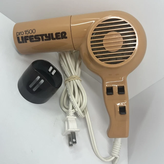 VINTAGE PRO 1500 Lifestyler Hairdryer Prop Model PC 19 Blow Dryer Retro ...