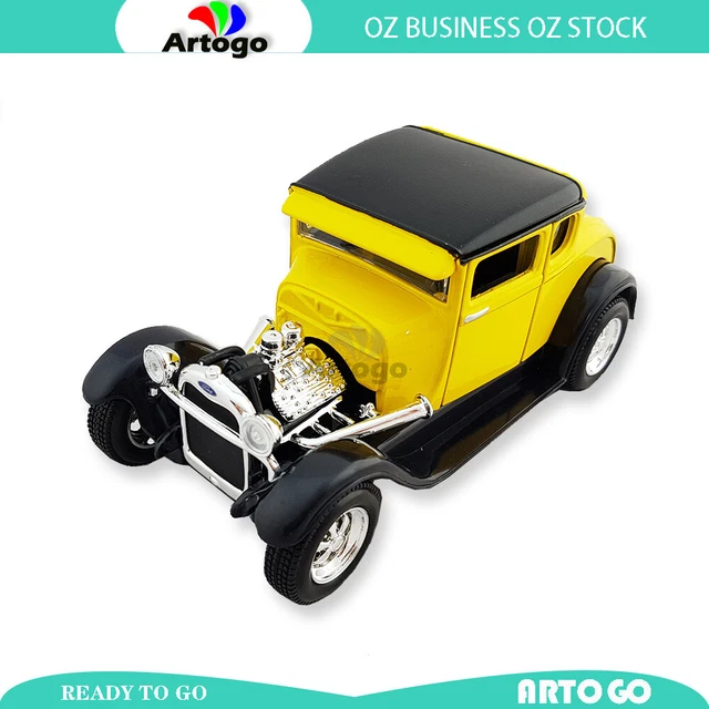 SPECIAL EDITION 1929 Ford Model A-Yellow scale 1:24 model car diecast ...