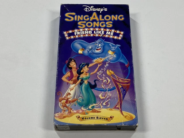 DISNEYS SING ALONG Songs - Aladdin: Friends Like Me (VHS, 1993) Tape ...