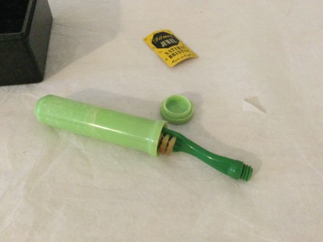 BAKELITE TRAVEL TOOTHBRUSH Case and Toothbrush - Early Plastic Lovely ...