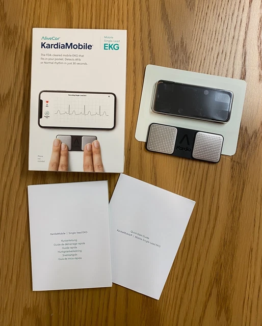 KARDIAMOBILE 1-LEAD ECG Heart Monitor Instant EKG Results, NHS Trusted ...