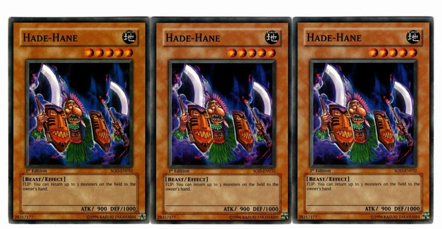 YUGIOH- 3X HADE-HANE - Comune - 1a edizione - SOD-EN032 - Gioco leggero ...