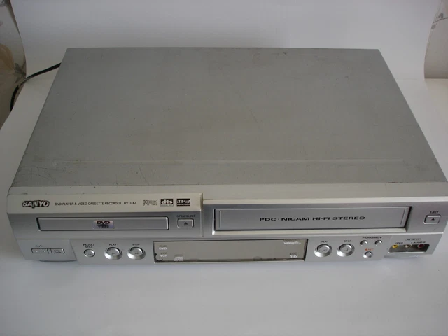 SANYO HV-DX2 VHS Video Player Recorder & DVD Player Combi - No Remote ...
