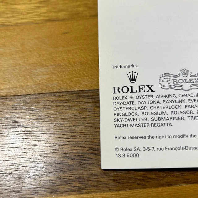 ROLEX COSMOGRAPH DAYTONA Watch Booklet Instruction Manual Japanese 2013 ...