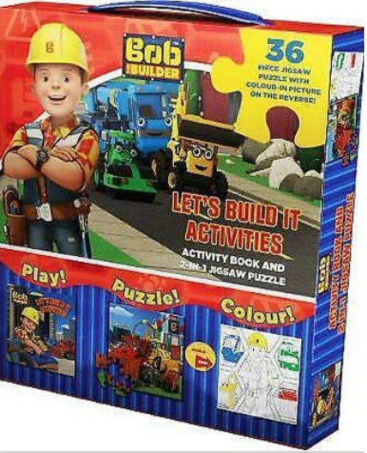 NEW BOB THE BUILDER 2-in-1 Puzzle Pack: Activity Book and 2-in-1 Jigsaw ...