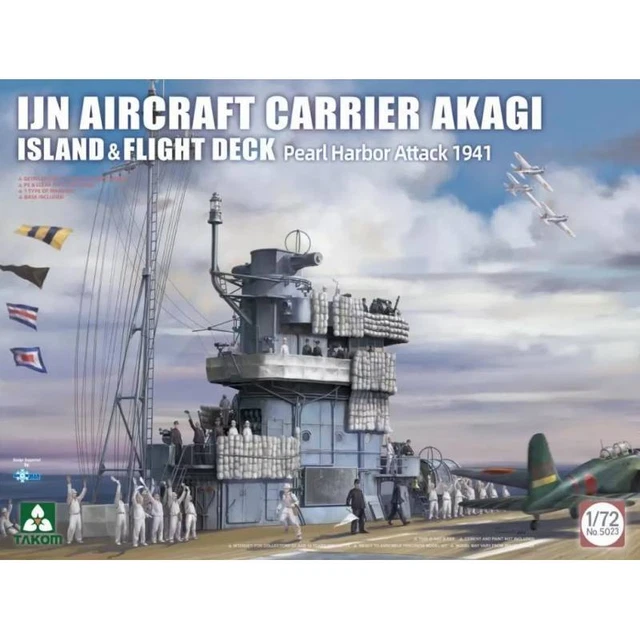 MAQUETTE PORTE-AVIONS IJN Aircraft Carrier Akagi Island & Flight Deck|takom|5023 EUR 53,59 ...