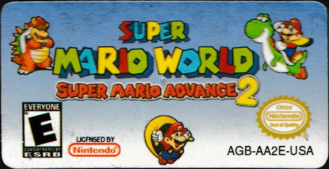 SUPER MARIO WORLD: Super Mario Advance 2 (GameBoy Advance-BL, 2001) EUR ...