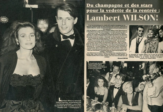 COUPURE DE PRESSE Clipping 1984 Lambert Wilson (2 pages) EUR 5,00 - PicClick FR