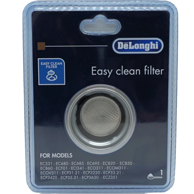 EASY CLEAN 1 Cup Filter for de' Longhi Espresso / Cappuccino to ...
