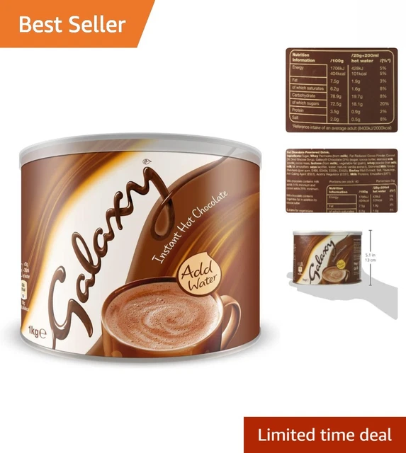 GALAXY INSTANT HOT Chocolate Powder 1kg - Just Add Water for Creamy ...