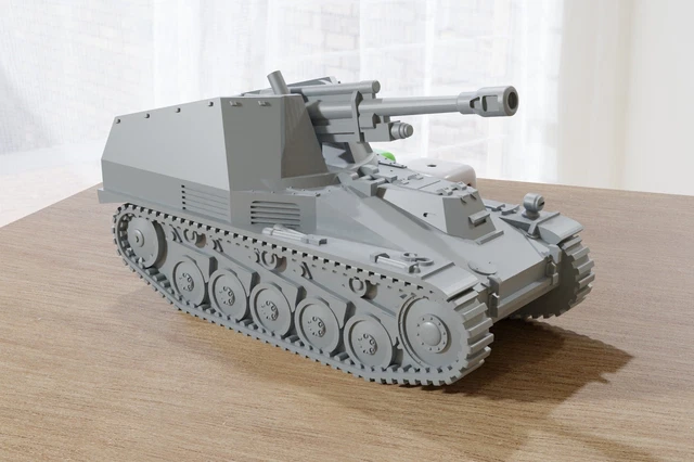 SD.KFZ. 124 GUÊPE WW2 Allemand Light Field Howitzer - 3D Résine Imprimé ...