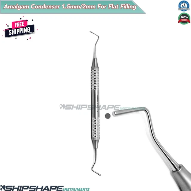 AMALGAM PLUGGER/CONDENSER 1/2 Composite Placement Dental Hand ...