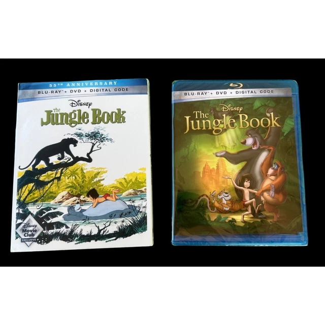 NEW THE JUNGLE Book 55th Anniversary Blue-Ray DVD + Digital Code DMC ...