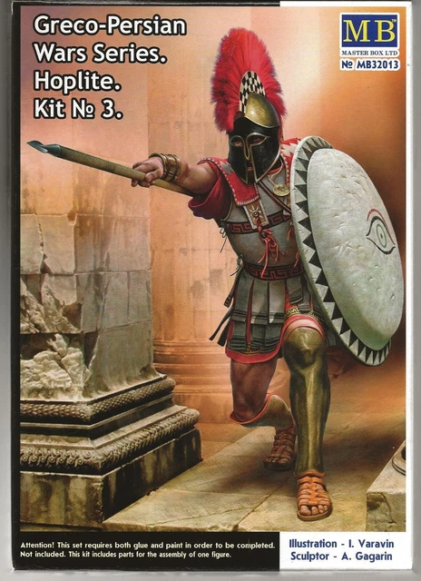 MASTER BOX GRECO Persian Wars Series #3, Hoplite, Single Figure 1/32 ...