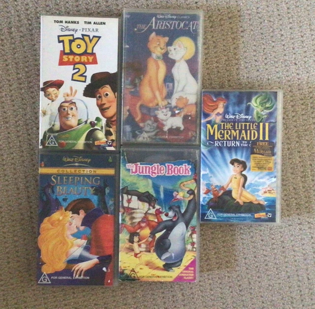 DISNEY MOVIE VHS bundle Including Toy Story 2 And The Little Mermaid II ...