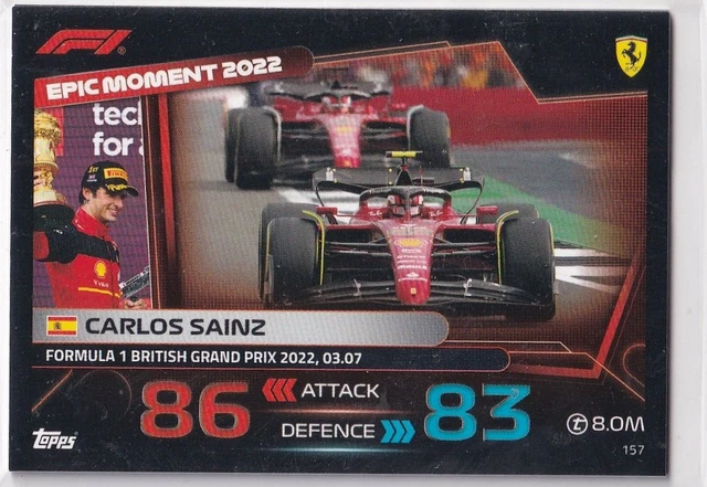 TOPPS F1 TURBO Attax 2023 Formula 1 Mappa No. 157 Epic Moment 2022 ...